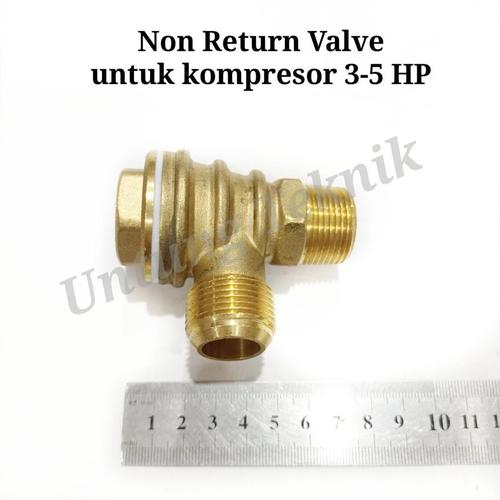 Jual CHECK VALVE Katup Satu Arah Kompresor Angin 3 HP - 5 HP Kuningan ...
