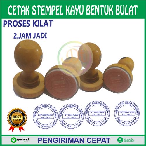 Jual Cetak Stempel Kayu Ukuran Bulat Desain Custom Suka-Suka Termurah ...