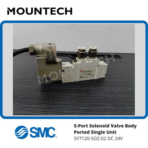 Jual SMC SY7120-5DZ-02 5-Port Solenoid Valve Body Ported Single Unit ...