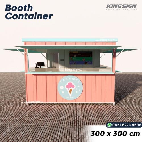 Jual Booth Container - Kontainer Jualan Gerobak Kios Stand Semi Box ...