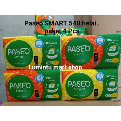 Jual Paseo Smart 500 + 40 helai 3 ply Facial Tissue ( 4 Pcs ) - Kota ...