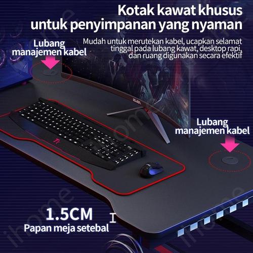 Jual CH 160cm Meja Komputer Meja Gaming Meja kantor Meja Kerja Meja kantor - 100*60*74CM - Kab ...