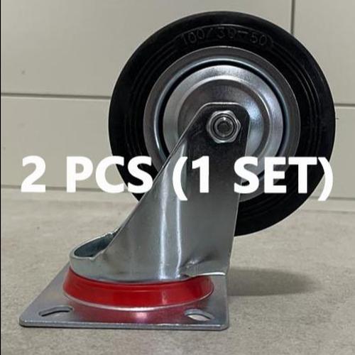Jual Roda Troli 4 inch Roda 4 inch karet Roda Etalase 4 inch Roda hidup ...