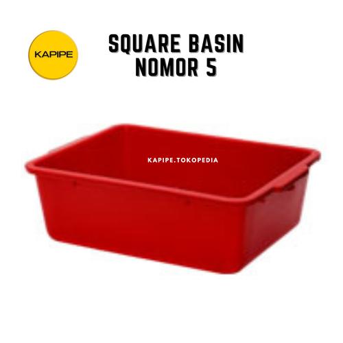 Jual Baskom Kotak Plastik Lion Star Nomor 5 Square Basin BA-19 ...