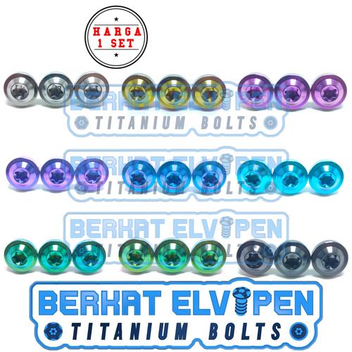 Jual Baut Titanium Cover Air Duct Keong Beat Scoopy Spacy Genio Vario ...