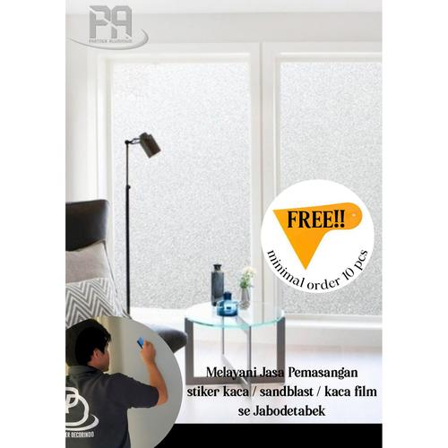 Jual Stiker Kaca Film Jendela Sanblast Sandblast Sunblast Polos Buram ...