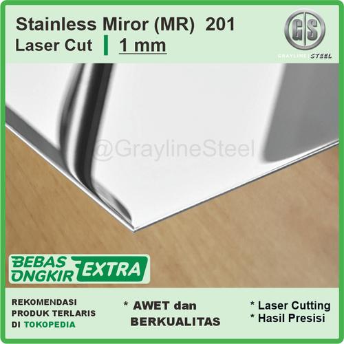 Jual 1 mm - Laser Cut SS 201 Mirror Plat Stainless Steel Custom ...