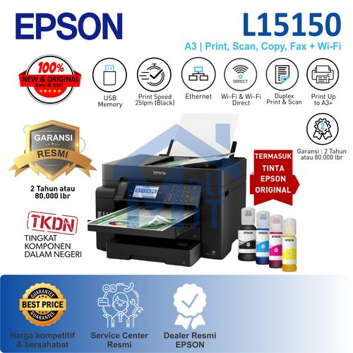 Promo PRINTER EPSON L15150 L-15150 L 15150 A3 DUPLEX PIGMENT PRINT SCAN ...