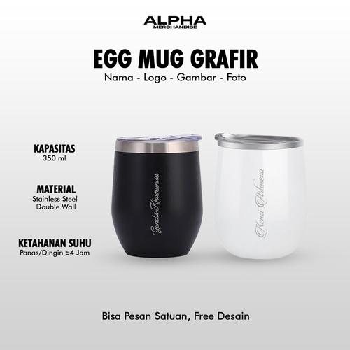 Jual MUG EGG GRAFIR / MUG TELUR / MUG SHAPED CETAK NAMA DAN LOGO ...