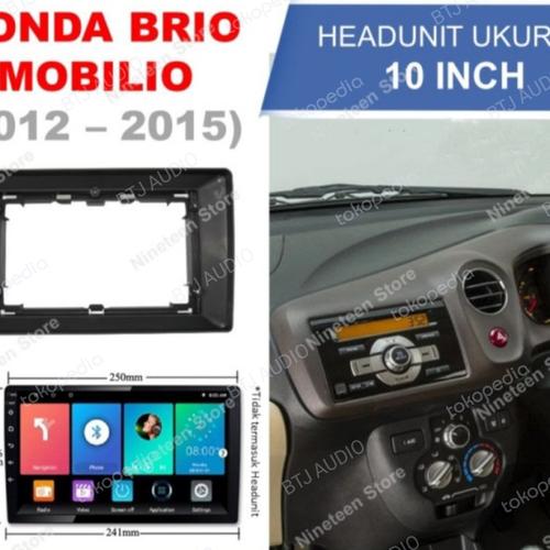 Jual HEAD UNIT ANDROID OEM HONDA MOBILIO,BRIO TH 2012-2015 LAYAR 10 ...