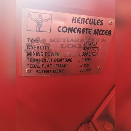 Jual Mesin Molen Cor Hercules 50 Kg Semen Dinamo Listrik 5 Hp 1 Phase ...