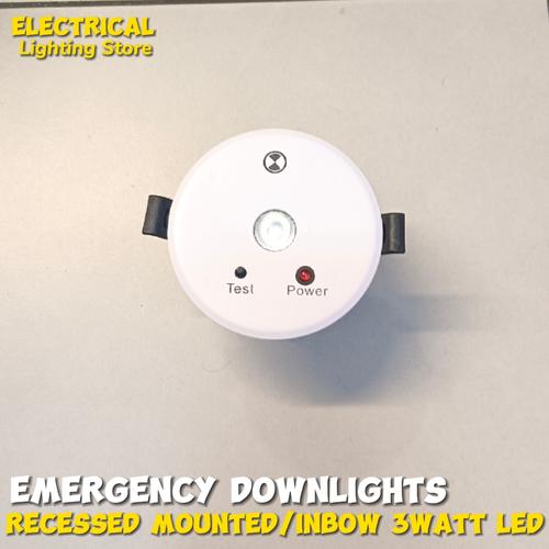 Jual Emergency Downlights/Lampu Downlight Emergency 3Watt LED COB ...