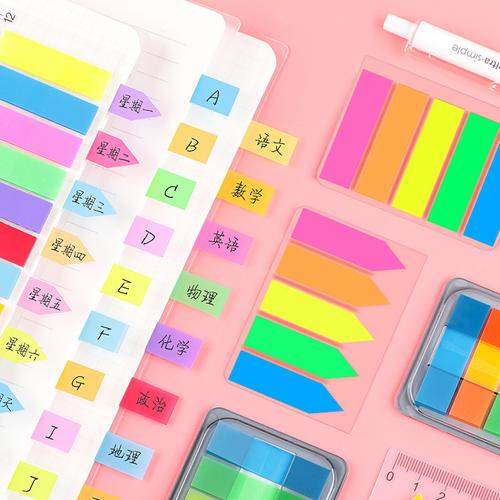 Jual Stiker Sticker Kertas Catatan Tempel Penanda Pembatas Halaman Buku ...