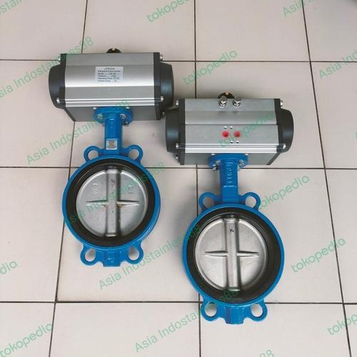 Jual Butterfly valve pneumatic actuator 3" inch - double acting ...