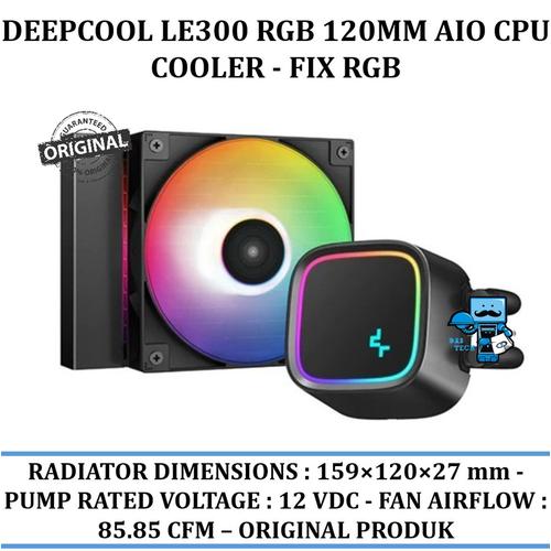 Promo Deepcool LE300 RGB 120mm AIO CPU Cooler - FIX RGB - Original ...
