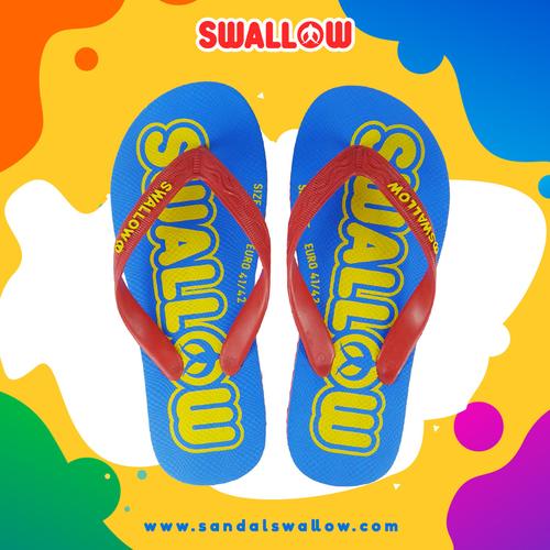 Jual Sandal Jepit Swallow Modern - Fashion Logo - Blue, 9.5 - Jakarta ...