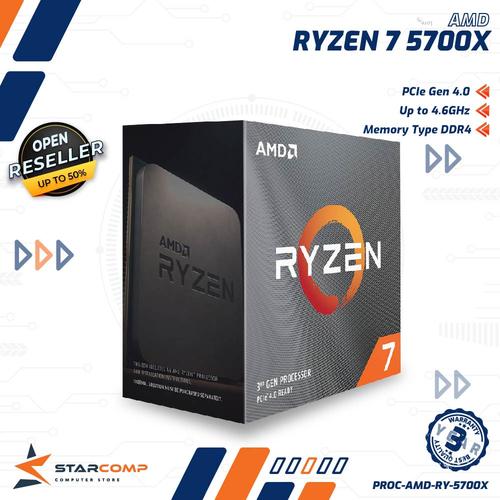 Promo AMD Ryzen 7 5700X BOX 8 Core 16 Threads AM4 Processor 5700 X ...