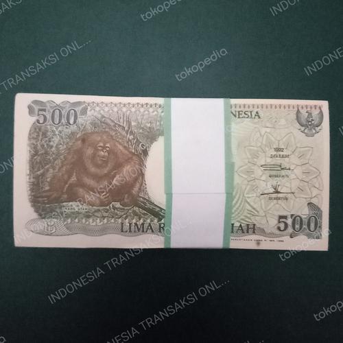Jual Uang Kuno Rp.500,- Orang Utan 1992 IMP 1996 Segel Asli 100 lembar ...