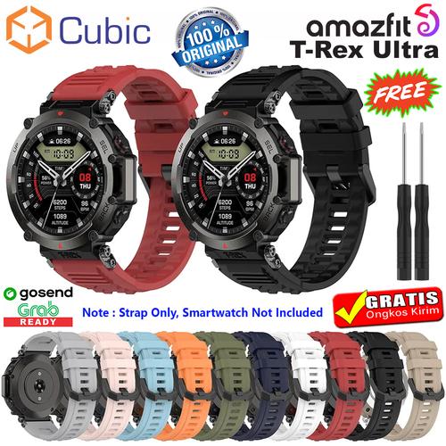 Jual CUBIC Strap Rubber Silikon Amazfit T-Rex Ultra Tali Jam TRex Ultra ...