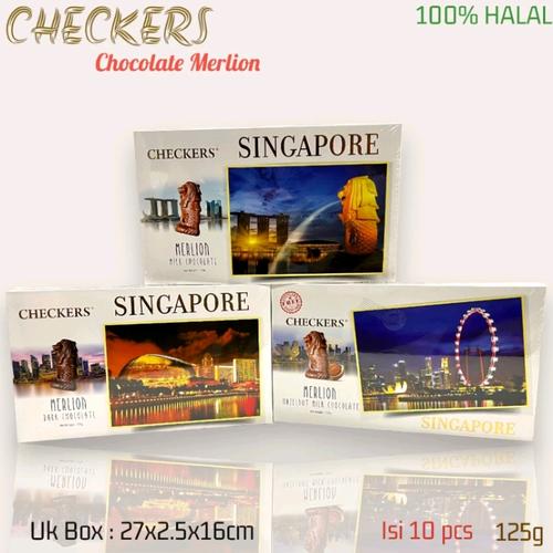 Jual COKLAT CHECKERS BOX 125GR MERLION SINGAPORE - Jakarta Utara ...