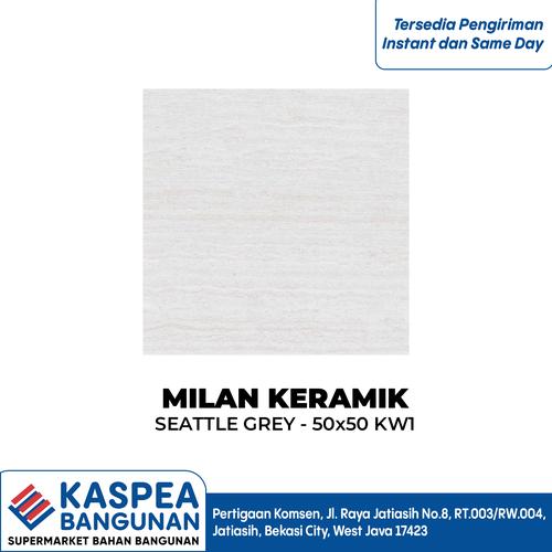 Jual KERAMIK LANTAI MILAN KERAMIK SEATTLE GREY 50X50 - Kota Bekasi ...