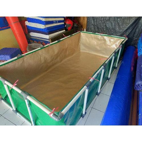 Jual TERPAL KOLAM IKAN FULLSET 200X100X50 KERANGKA PIPA PVC RUCIKA ...