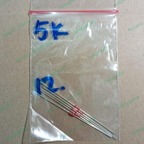 Jual 4099 thermistor sensor suhu ntc model resistor axial kanan kiri 5k ...