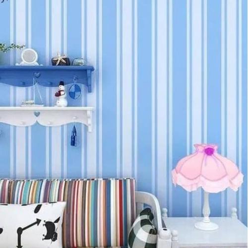 Promo Wallpaper Stiker Sticker Wallsticker Dinding Motif Garis Biru ...