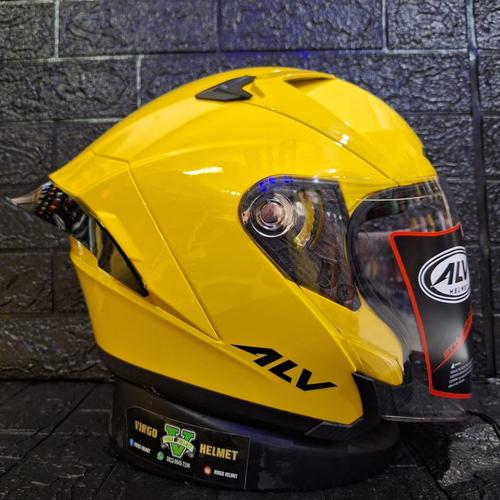 Jual HELM ALV ULTRON SOLID YELLOW LEMON - yellow red spoi, M - Kab ...