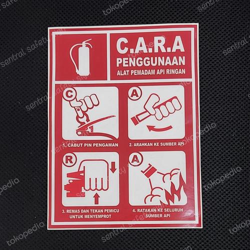Jual stiker cara penggunaan apar 20x15 - Jakarta Barat - sentral safety ...