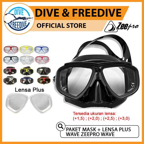 Jual Mask Zeepro Wave Optical Lens Plus Masker Selam Diving Dive ...