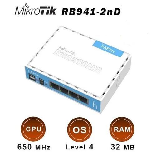 Jual Mikrotik Routerboard RB941-2nd HAP Lite Wireless Horizontal ...
