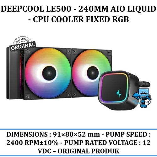 Promo DeepCool LE500 - 240mm AIO Liquid - CPU Cooler FIXED RGB ...