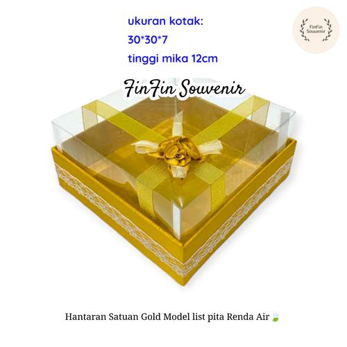 Jual Box hantaran seserahan / kotak hantaran mika satuan motif Renda ...