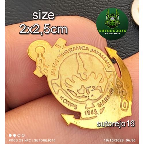 Jual pin tni al marinir jangkar pin kerah tni al marinir jangkar - Kota ...