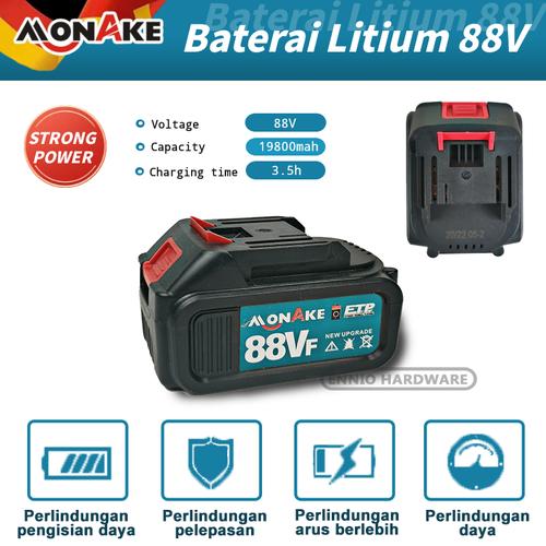 Promo MONAKE New Baterai Litium 88V Li-Ion Cordless Bor Battery ...