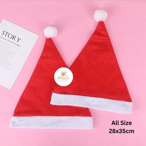 Jual TOPI NATAL POLOS / TOPI SANTA CLAUS / TOPI SANTA MOTIF - POLOS ...