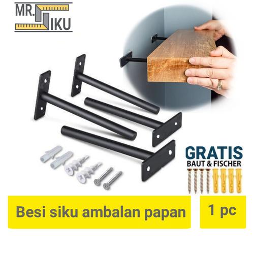 Promo besi penyangga bracket braket ambalan rak dinding melayang ...