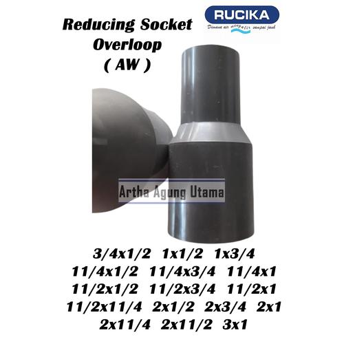 Jual Sambungan / Fitting Pipa PVC Rucika AW Reducing Socket Overloop ...