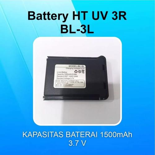 Jual Battery HT UV-3R PLUS 1500mAh UV3R+ UV3R UV 3R BL-3L BL3L Baterai ...