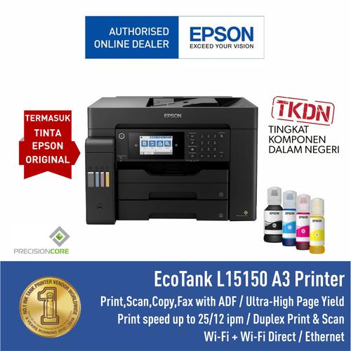 Promo Printer EPSON L15150 L-15150 L 15150 A3 Duplex Pigment Print Scan ...