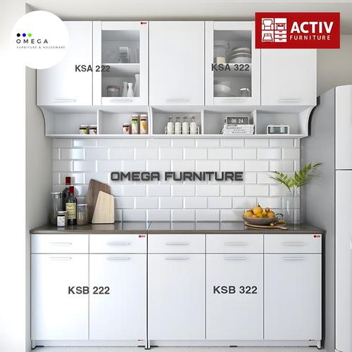Jual LEMARI KABINET DAPUR GANTUNG KITCHEN SET MINIMALIS [KOFI WHITE ...
