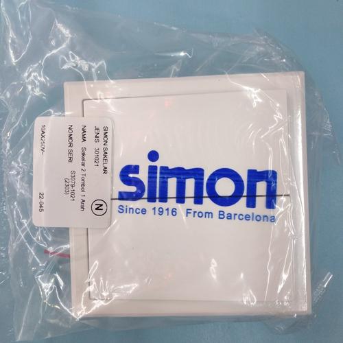 Jual Simon E3 Saklar seri warna putih 2 gang 1 way - GREY - Jakarta ...