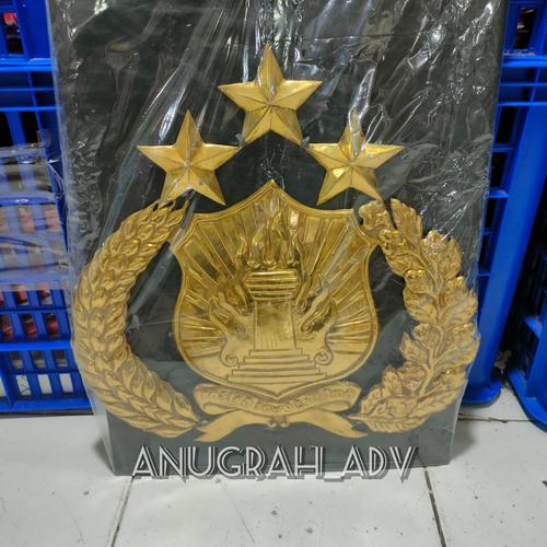 Jual plat kuningan logo POLISI/TRI BRATA ukuran 30cm - Jakarta Pusat ...