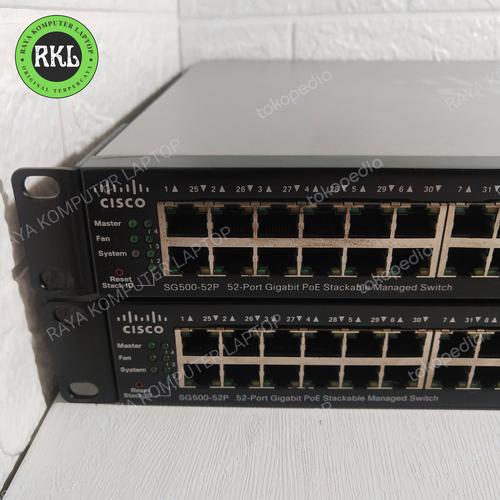 Jual CISCO SG500-52P-K9 52-Port PoE+ Gigabit Managed Switch - Jakarta ...