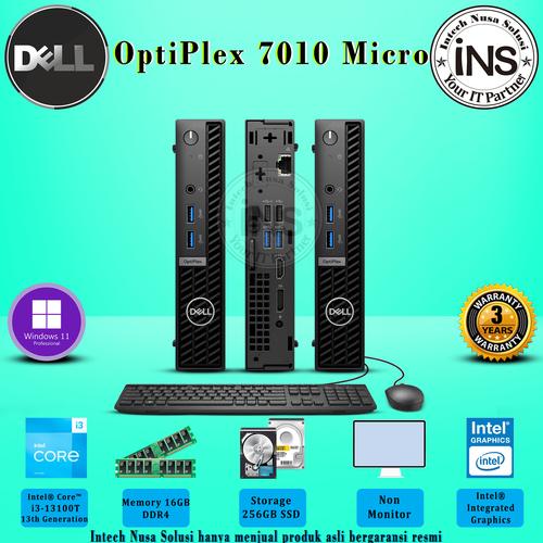 Jual CPU DELL OptiPlex 7010 Micro I3-13100T 16GB 256GB/512GB/1TB SSD ...