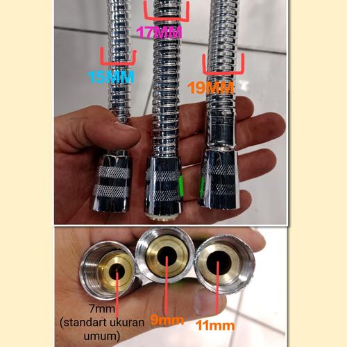 Jual flexible hose shower 150cm 17mm stuchi - 200 lubang 11mm - Kota ...