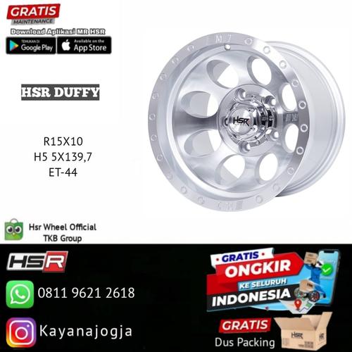 Jual Velg Taft R15 HSR Duffy R15X10 5X139,7 Jimny Escudo Katana ET-44 ...