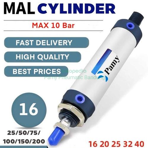 Jual AIR CYLINDER PNEUMATIC / MMAL DIAMETER TABUNG (BORE) 16 mm MEREK ...
