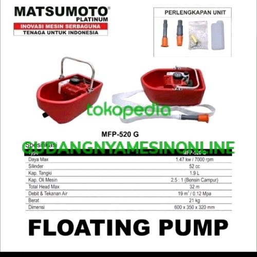 Jual Pompa Apung Matsumoto/ Floating Pump MFP- 520 G/ Pompa irigasi ...